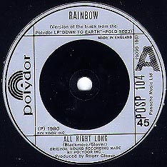UK Polydor POSP 104 : [All Night Long] | Ritchie Blackmoreの部屋