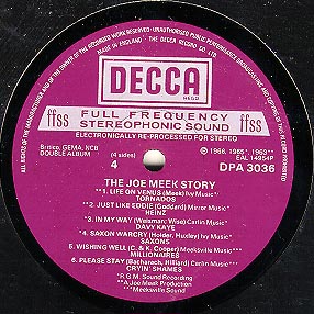 UK Decca DPA 3035/36 : [Joe Meek / The Joe Meek Story] | Ritchie ...